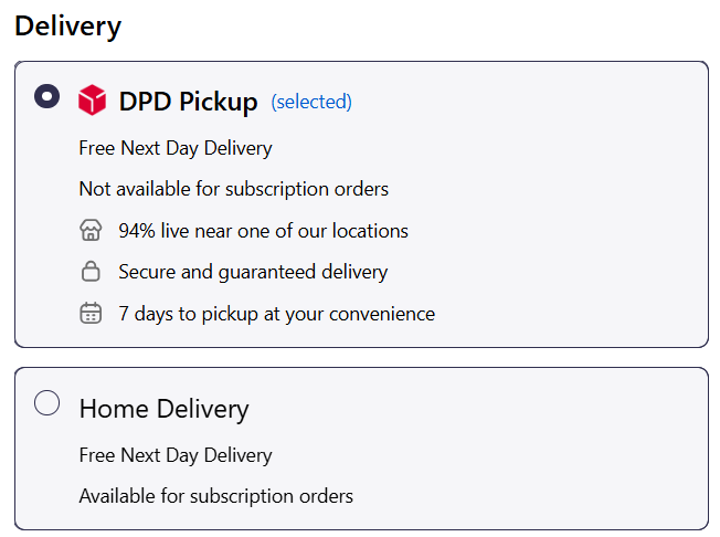 Do you offer DPD Pickup? – FAQs